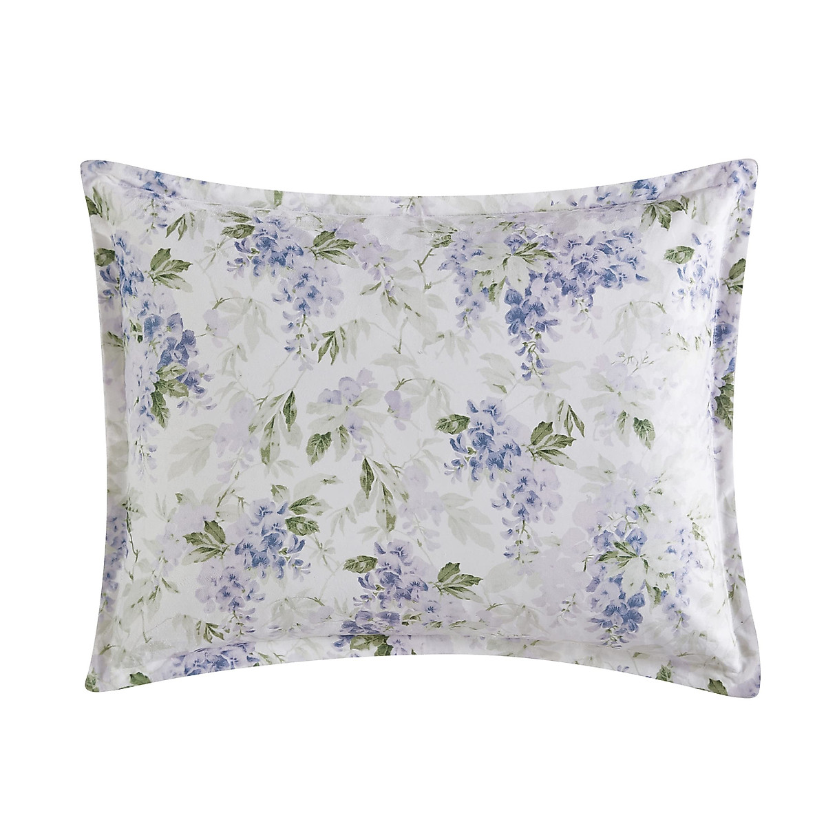 Laura Ashley- King Duvet Cover Set, Plush Velvet Bedding Set, Designer Home Decor (Wisteria Lavender, King)