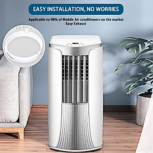 Portable Air Conditioner Exhaust Hose Coupler(6.69" Mobile Air Conditioning Coupler),Coupling Window Adapter Mobile air Conditioning Accessories (Round) 6.69inch KYR-35 Tube Connector