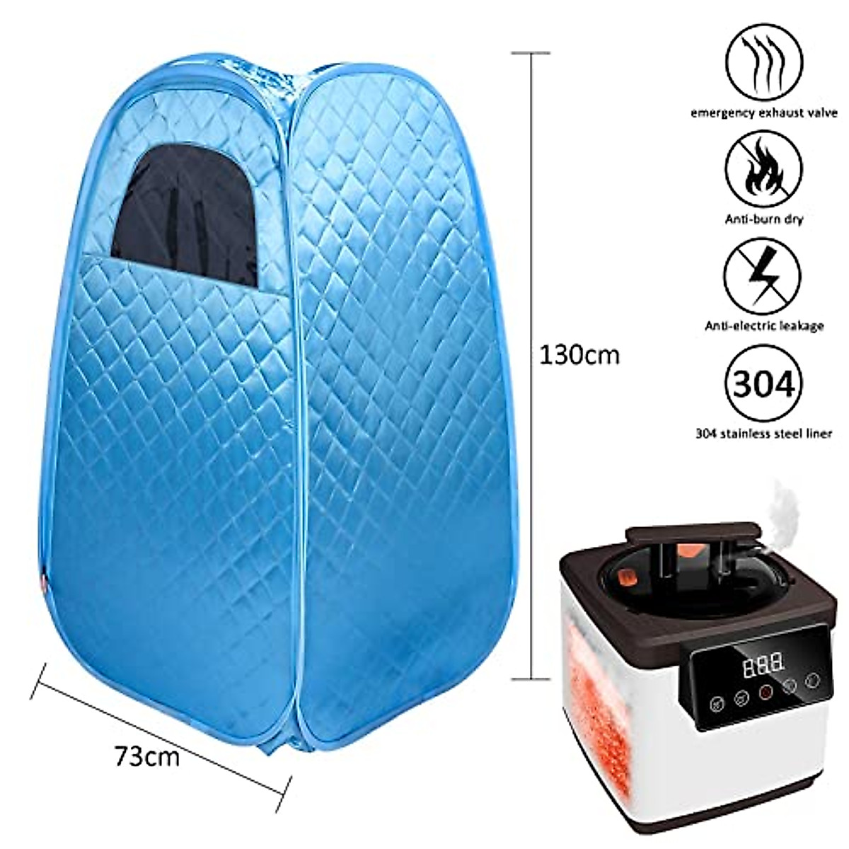 Tabeskly Portable Personal Sauna for Home Indoor Foldable Steam Sauna ...