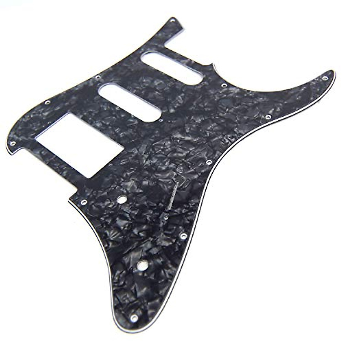 Guitar Pickguard For YAMAHA Pacifica EG 112 PAC112V, 4Ply Black Pearloid