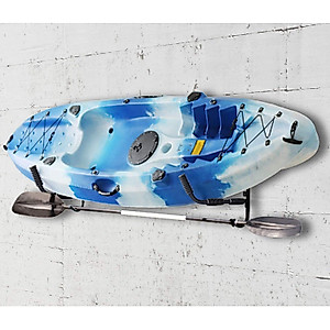 Onefeng Sports 80LBS Kayak Wall Hanger Wall Mount Kayak Storage Rack Swivel Rack Design Help You to Save The Garage Space - Extends 17” from Wall Suitable for Any Sized Kayaks,Canoes Boat