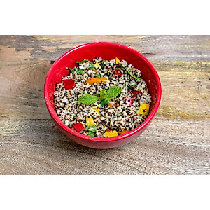 Food to Live Organic Tri-Color Quinoa, 3 Pounds — Non-GMO, Blend of White, Black, and Red Quinoa, Whole Grain, Non-Irradiated, Kosher, Vegan, Sproutable, Sirtfood, Bulk. Source of Fiber, Protein