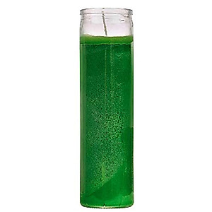 Prayer Candles - Wax Candles (2 Pc) Green and White Great for Sanctuary, Vigils and Prayers - Unscented Glass Candle Set - Jar Candles - Spiritual Religious Church - St Patricks