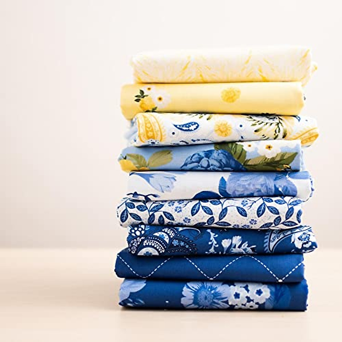 True Fabrics Sunshine Blooms Precut Fabric (Fat Quarter Bundle) - 20 pcs in 18" x 22" cuts