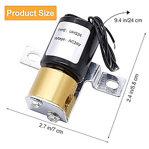 UHS24 Universal Humidifier Solenoid Valve Replacement 24Volt Replace fit for Gen-eral 990-53 HE220 HE225 HE260 HE265 by Appliancemate