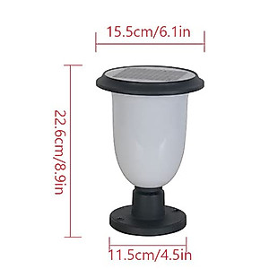 MHCZBGY Outdoor Solar lamp Waterproof Solar Column lamp Outdoor Garden Villa Pillar Lights Garden Villa Decorative Lamp Home Outdoor Column Headlights