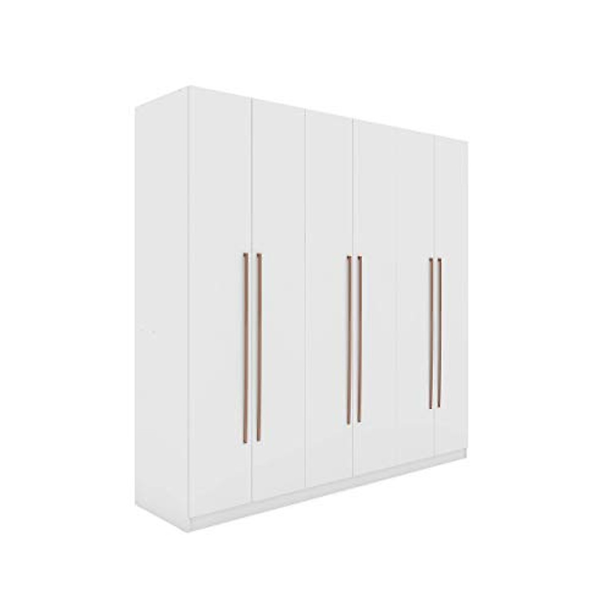 Manhattan Comfort Gramercy Contemporary Modern Freestanding Wardrobe Armoire Closet, 82.48", White