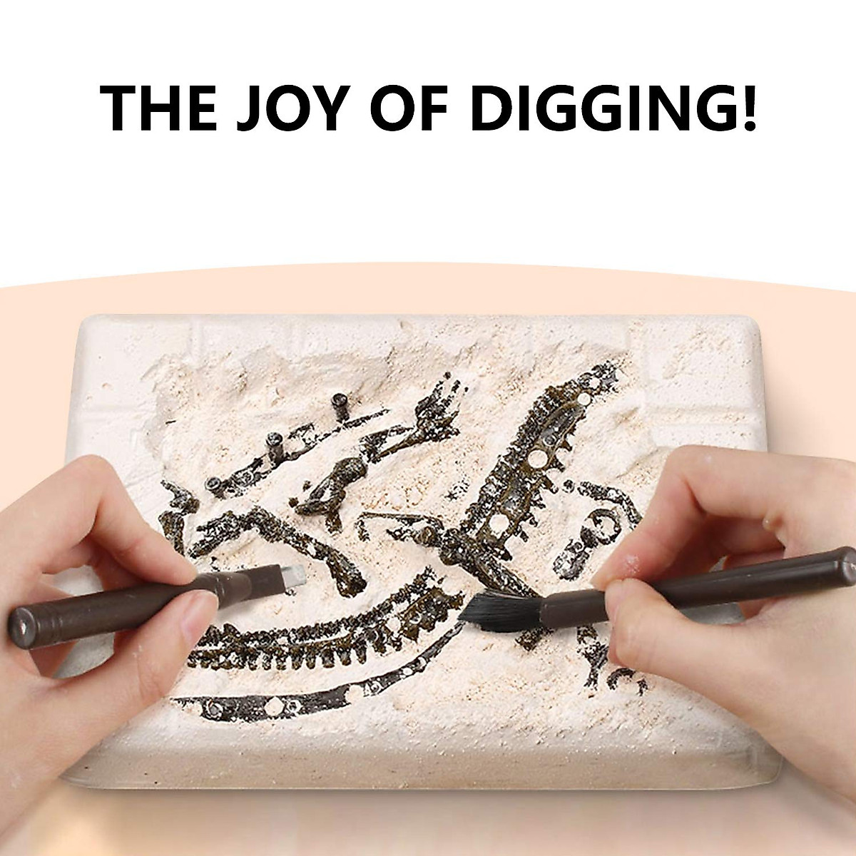 Dinosaur Fossil Digging Kit for Kids, Dinosaur Eggs Excavation Dig Kit, Dinosaur Toys for Kids 5-7 8-12, Great Birthday for Boys and Girls