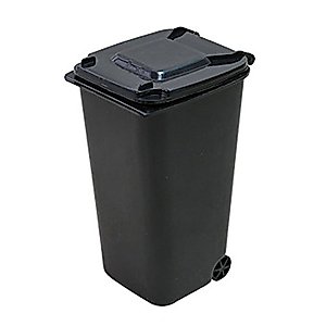 Storage Box Creative Cleaning Storage Garbage Can Small Cleaning Mini Trash Rubbish Bin(Black)