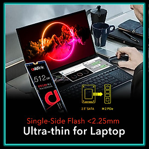 Addlink S70 Lite 512GB Ultra Durability Gaming SSD Maximum Speed 3000 MB/s Internal Solid State Hard Drive - M.2 2280 PCIe 3.0 NVMe Gen3X4 3D NAND SSD (ad512GBS70LTM2P)