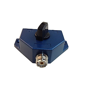Anteenna TW-102BLUE 2 Position Coaxial Switch for 144/440MHz HAM CB or HF/VHF/UHF Radio UHF Female (SO-239) Connector Plated NI