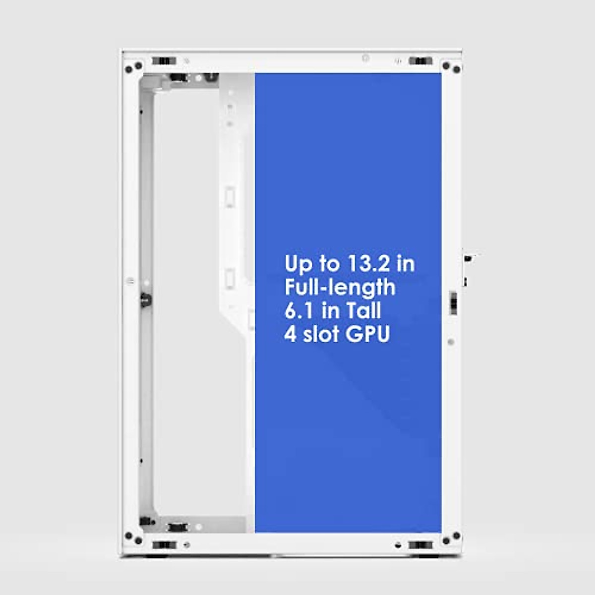 SSUPD Meshlicious Mini-ITX Small Form Factor (SFF) Case - Full Mesh Side Panel with PCIe Riser Cable - Tool-Free and Easy Accessibility (PCIE 4.0 Riser Cable, White)