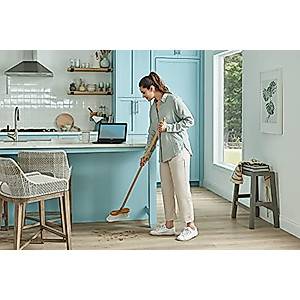 Harper Live.Love.Clean. Smooth Surface Bamboo Household Broom for Indoor Sweeping of Pet Hair, Dirt, Dust on Hardwood Floors, Tile, and Laminate