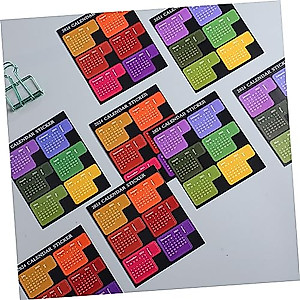Ciieeo 1 Set Books Calendar Sticker Labels tag School Book tabs Planner Accessories DIY Planner tabs Multi-Function Book tabs Household Planner tabs Adhesive Tape Paper Office Portable