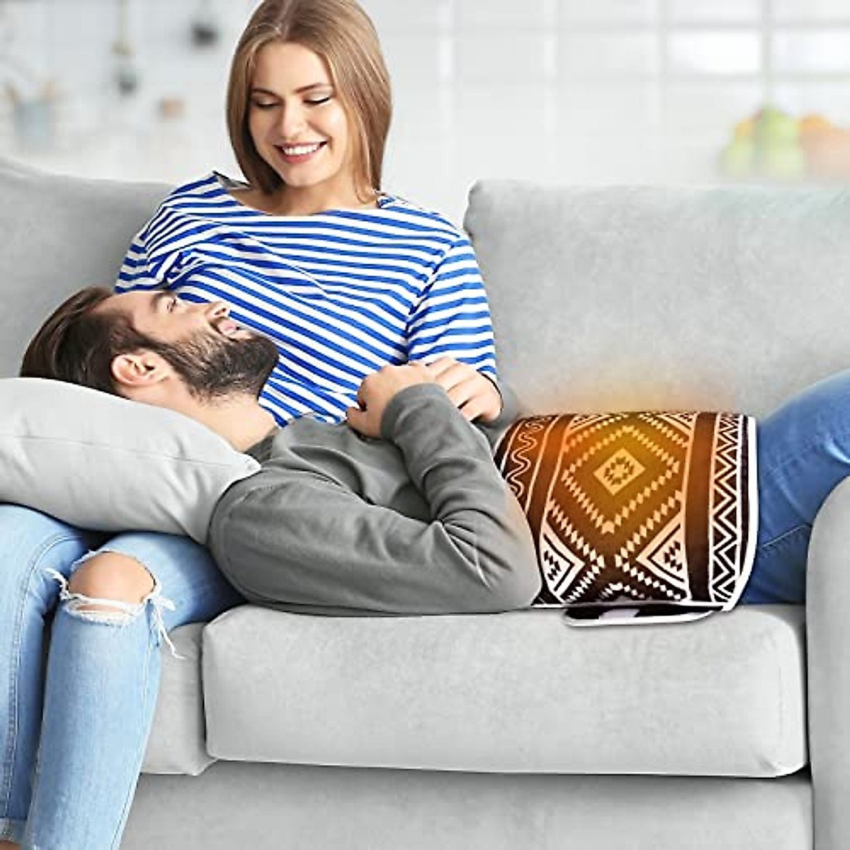 Heating Pad Toberto XL Electric Heating Pad for Back Pain and Cramps Relief,4 Timer Settings,12”x 47”Large Heating Pad with Auto Off and 6 Heat Setting for Period Cramps,Neck and Shoulders