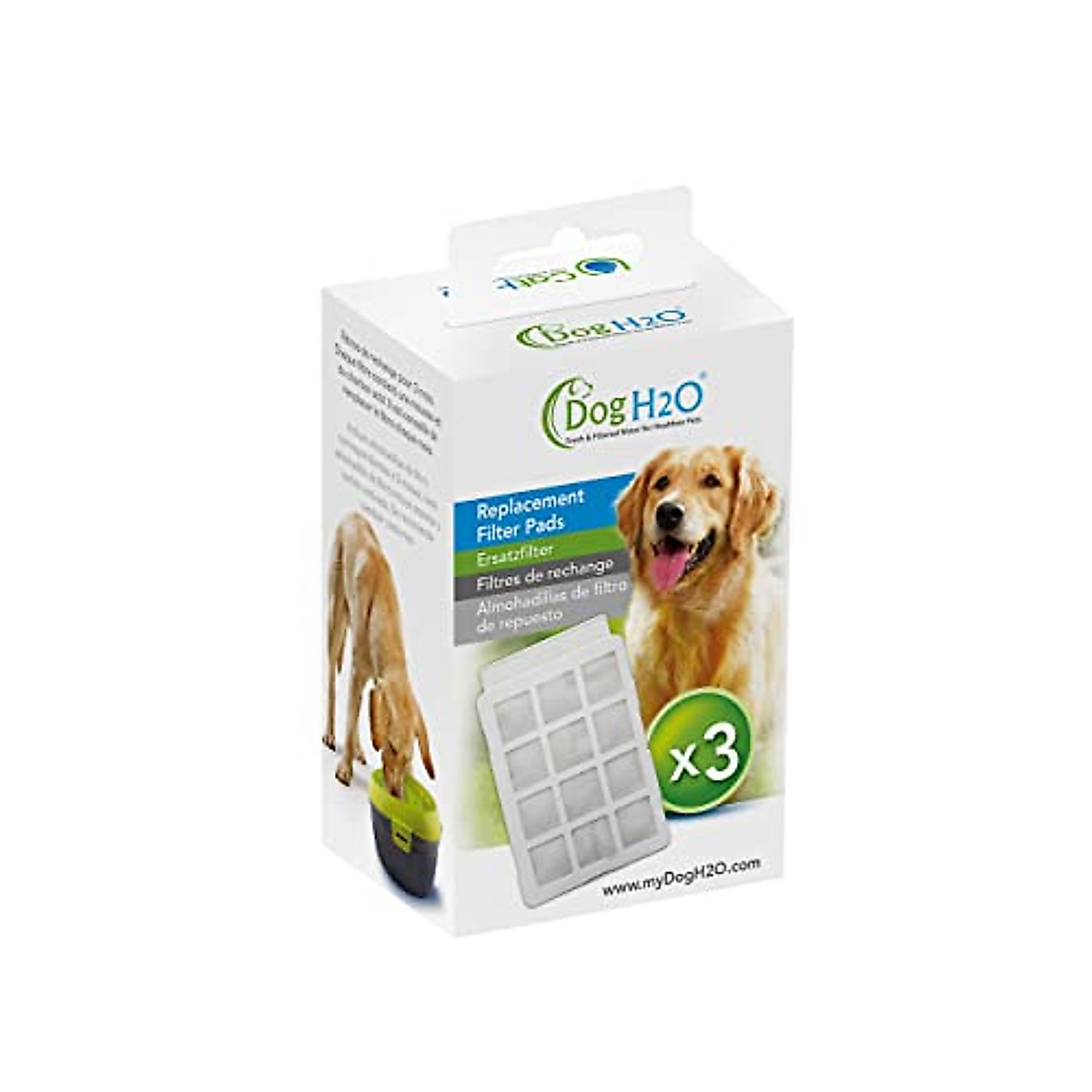 Cat H2O & Dog H20 3 Piece Replacement Filter Pads