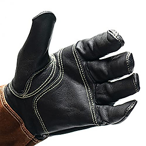 Defiant Metal TIG Welding Gloves - Premium Black Goatskin Leather (Large)