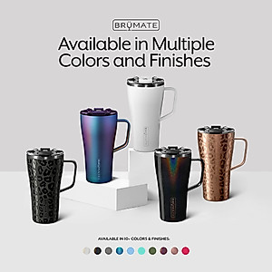 BrüMate Toddy 22oz 100% Leak Proof Insulated Coffee Mug with Handle & Lid - Stainless Steel Coffee Travel Mug - Double Walled Coffee Cup (Matte Black)