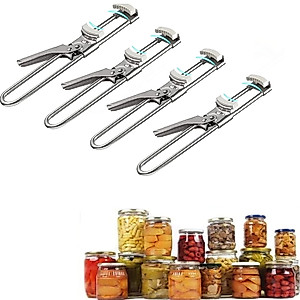 2023 NEW Adjustable Multifunctional Stainless Steel Can Opener, Jar Opener for Weak Hands, Adjustable Longer Handheld Bottle Opener for the Elderly and Children (4pcs)