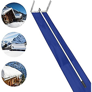 20 Feet Aluminum Snow Rake, with 17' Snow Slide, 5 Extension Tubes & Anti-Skid Handle, Telescoping Snow Removal Tool for Removing Snow, Leaves, Debris…