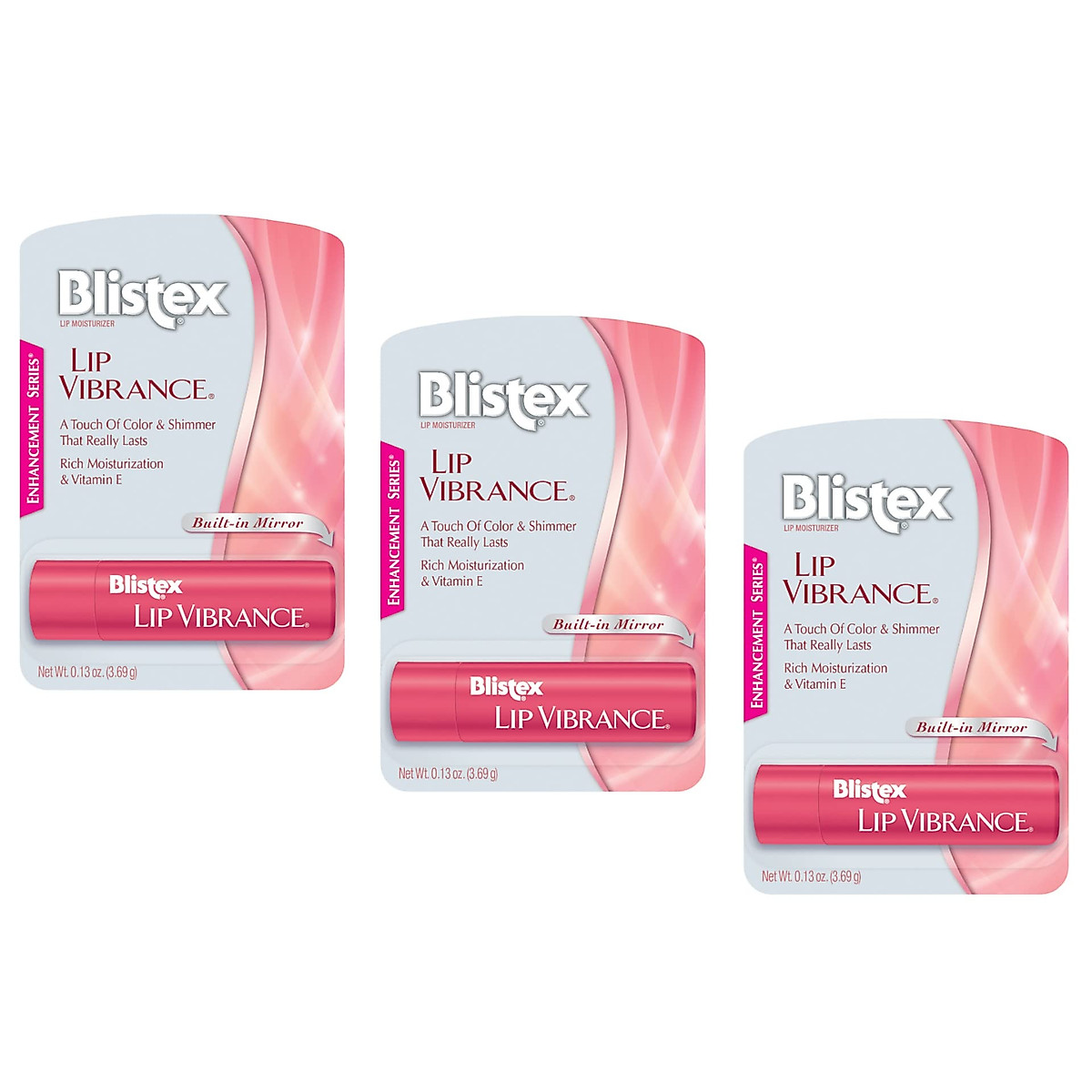 Blistex Lip Vibrance Lip Protectant 0.13 OZ (Pack of 3)