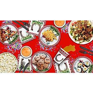 Derby Day Birthday Party Supplies - Kentucky Horse Racing Plates - Horse Bridal Shower - Tableware Set Includes Plates Napkins Cups - Kit for 16