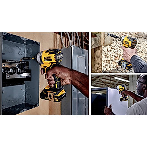 DEWALT ATOMIC 20V-Max Brushless/Cordless Compact 1/4 in. Impact Driver Kit w/Charger, 2.0Ah-Battery, Bag&Belt Clip