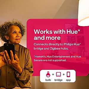 innr Color Smart Bulb A19, Works with Philips Hue, Alexa, Hey Google, SmartThings (Hub Required), Zigbee, Lights, Dimmable RGBW LED Light Bulbs A19 with E26 Base, 60W Equivalent, 2-Pack, AE 280 C-2