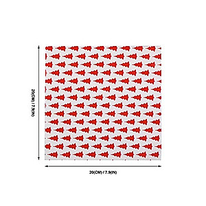 MILISTEN Nativity Decor 20Pcs Christmas Cotton Fabric Floral Quilting Cloth Piece Fat Patchwork Bundles Quarters Precut Scraps for Xmas Dress Cloth Bag DIY Sewing Craft 20x20cm Winter Sheets