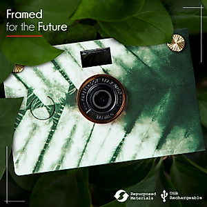 Paper Shoot Camera - 18MP Compact Digital Papershoot Camera Gift for Kid with Four Filters, 10 Sec Video & Timelapse - Includes: 32GB SD Card, 2 Batteries & Camera Case - Zen Matsuba