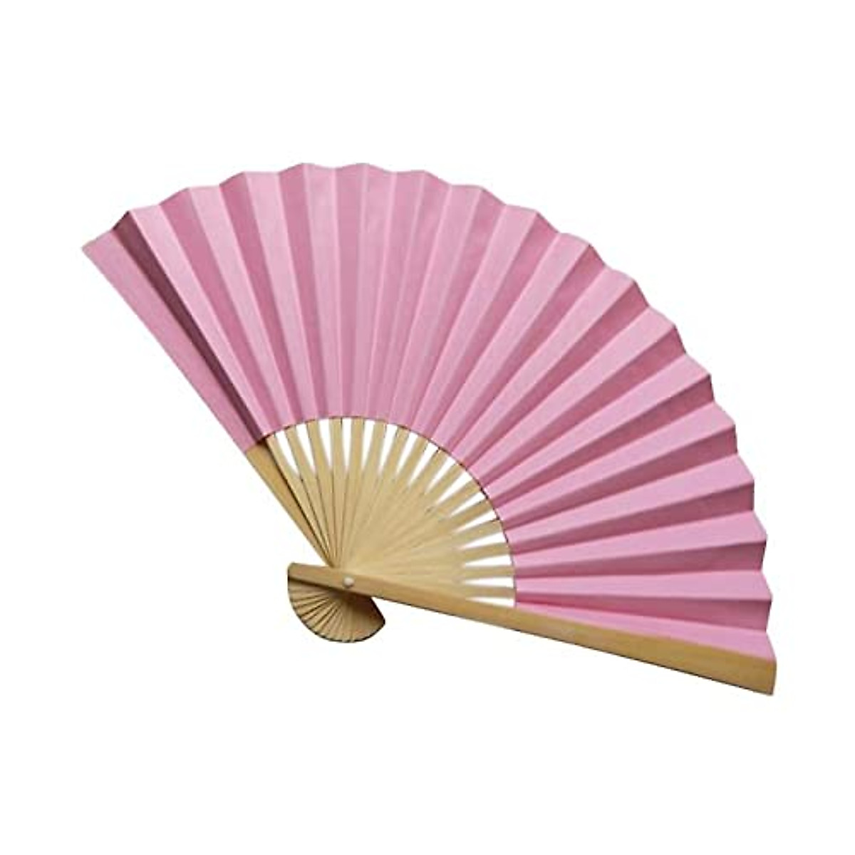 RAZZUM Folding Hand fans1pcs Chinese Style Hand Painted Folding Paper Fan，Lace Silk Hand Held Solid Color Fan，Portable Hand Fan for Dancing PartyChinese Fans Fan (Color : Navy)