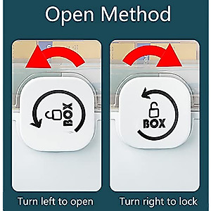 Sooyee Plastic Storage Box with 3-Tier Fold Tray,Tool Organizer Portable Handled Case,Portable Lockable Container for Arts, Crafts,Cosmetic, Sewing, Toy, Washi Tape, Legom,Clear/White