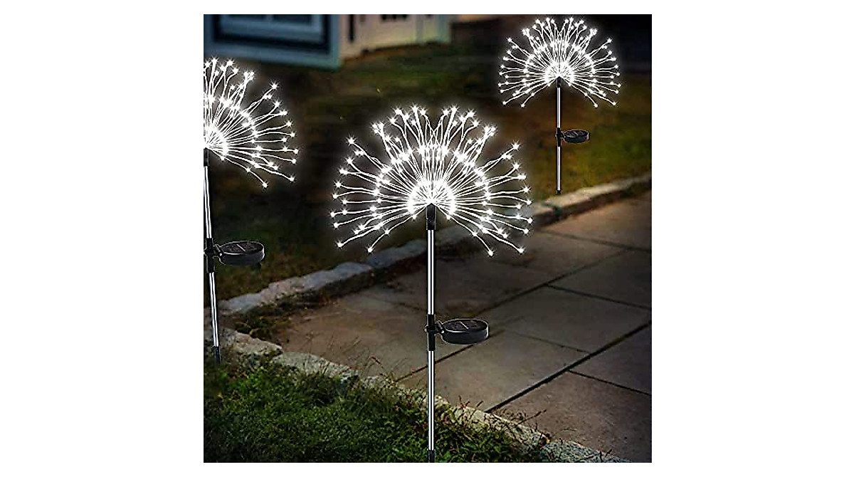 Honche Solar Firework Lights - 8-Mode Waterproof Outdoor Decor