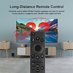 BN59-01385A Voice Remote Replacement for Samsung Smart TV Remote, Compatible with Smasung Frame TV Remote, for Most 2018 to 2023 Smasung Crystal UHD QLED The Frame QLED 4K 8K Smart TV