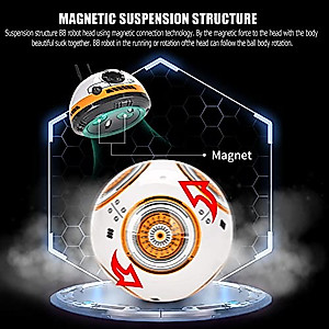 JLHOBBY BB-8 2.4GHz Remote Control Charging Robot Toy - Action Figure with Sound, Intelligent Car for Kids