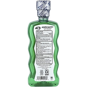 ACT Anticavity Fluoride Mouthwash, Mint, Alcohol Free, 18-Ounce Bottle (Pack of 6)