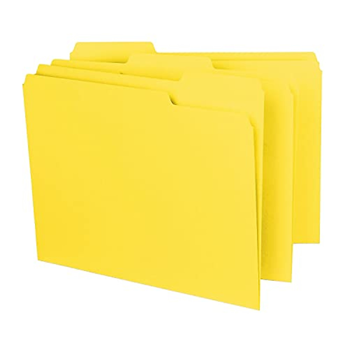 Smead Interior File Folder, 1/3-Cut Tab, Letter Size, Yellow, 100 per Box (10271)