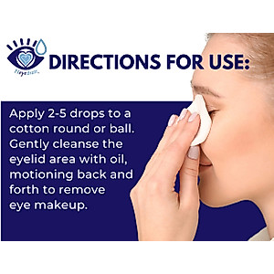 Heyedrate Eye Makeup Remover – Vitamin E & Tea Tree Oil Support Healthy Eyes – Organic, Moisturizing, Non Drying Makeup Remover Cleanser – Waterproof Eye Makeup Remover - 1oz. (Pack of 1​)