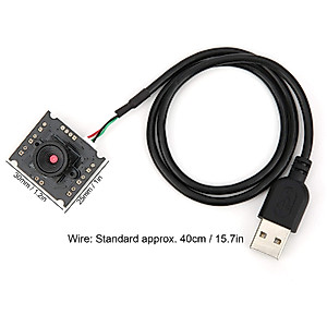 Camera Module HD, 1MP HD Lens 50° Field of View Clearer Picture USB Interface Camera, HD Chip Plug and Play HBV‑W202012HD for WinXP/Win7/Win8/Win10/OS X/Linux/Android