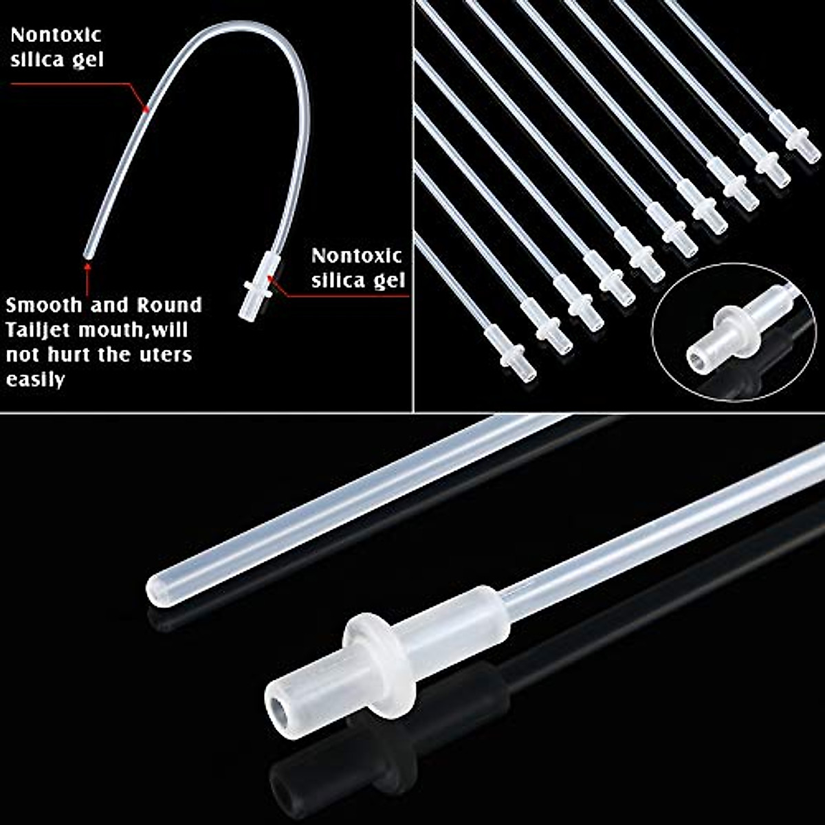 50 Pieces Disposable Artificial Insemination Rods Disposable Breeding Rod Tube Flexible Breeding Catheter Tube for Dog Goat Sheep Breed Rod Test (White,10.8 Inches)