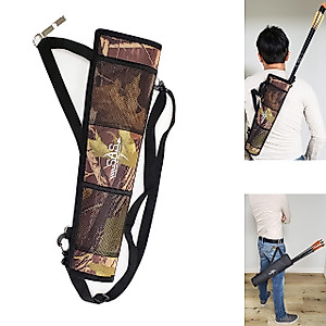 SAS Archery Side Tube Quiver with Belt Clip (2-in-1 Black)