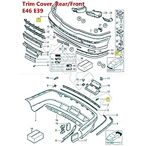 Rexka 40pcs Bumper Trim Wheelhouse Liner Push-Type Retainer Clip Rivet Compatible with BMW 51-11-8-174-185 51118174185