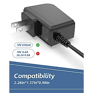 Charger Fit for Bissell Pet Stain Eraser Plus 3182 3181 3180 3183 PowerBrush Plus 2837 2877 2842 2846 1627267 Cordless Portable Handheld Vacuum Carpet AC Adapter Power Supply Cord