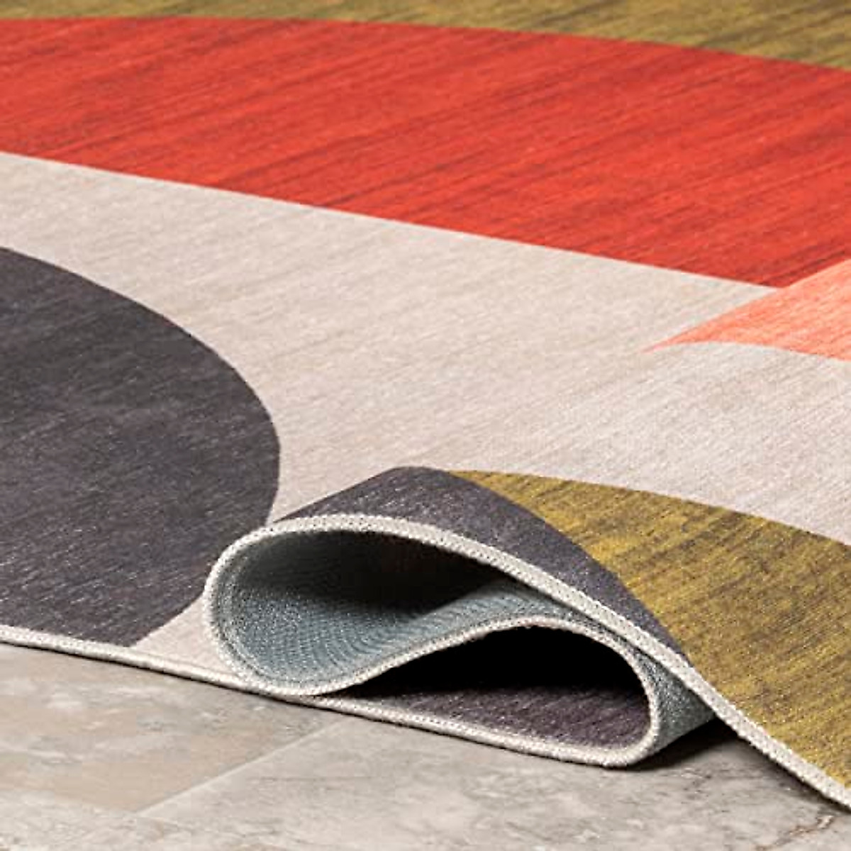 nuLOOM Lizzy Modern Machine Washable Indoor/Outdoor Area Rug, 8' x 10', Multicolor