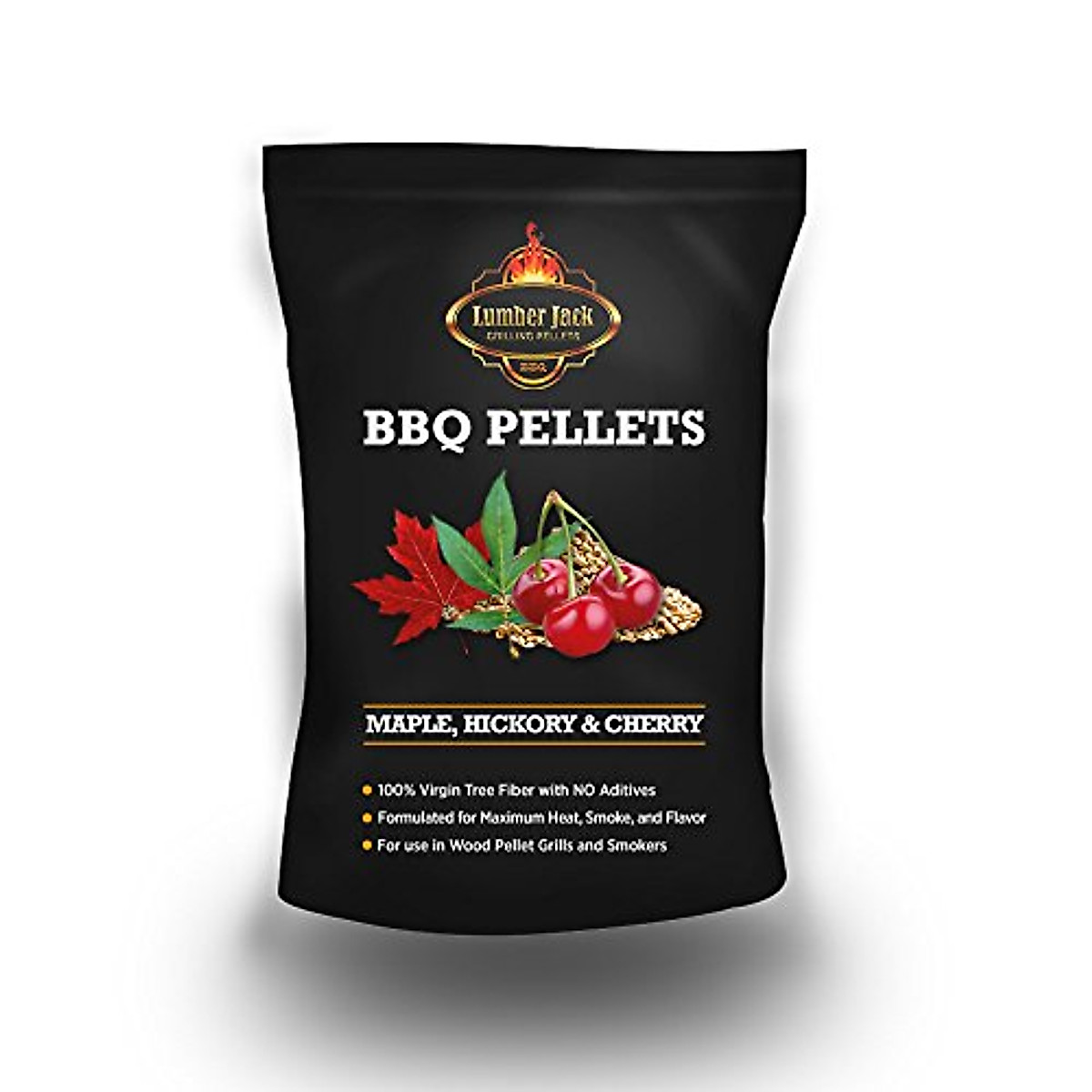 Lumber Jack 40-Pounds BBQ Grilling Wood Pellets, Maple-Hickory-Cherry
