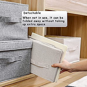 AXNOGAVH Clothes Organizer for Folded Clothes, Large 6 Grids Wardrobe Clothes Organizer for Clothes, Jeans and Pants