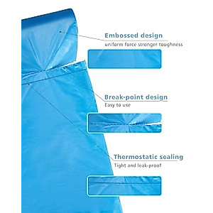 Small Trash Bags, AYOTEE 4-6 Gallon Compostable Garbage Bags, 4 Gallon Trash Bags, Unscented Leak Proof Biodegradable Bags Wastebasket Liners, Bathroom trash bags, Compost Bags (100 Counts, Blue)