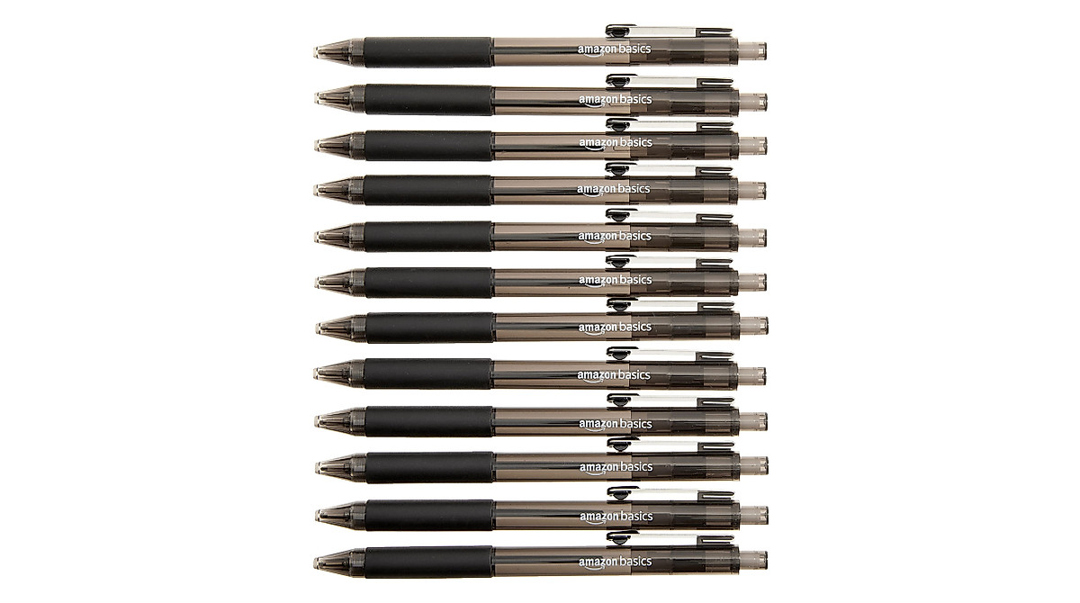 Amazon Basics Retractable Ballpoint Pens – Smooth, Reliable & Comfortable