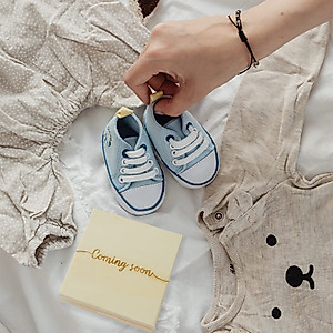 HAMUIERS Pregnancy Announcement for Grandparents, Grandparents Baby Announcement Ideas Sonogram Picture Frame Wooden Keepsake Box, First Time Grandparents Gift