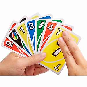 Mattel Games UNO Braille Card Game for Kids & Adults with Cards Specially Designed for Blind and Low-Vision Players